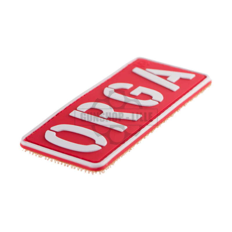 JTG ORGA Rouge/Blanc Patch PVC