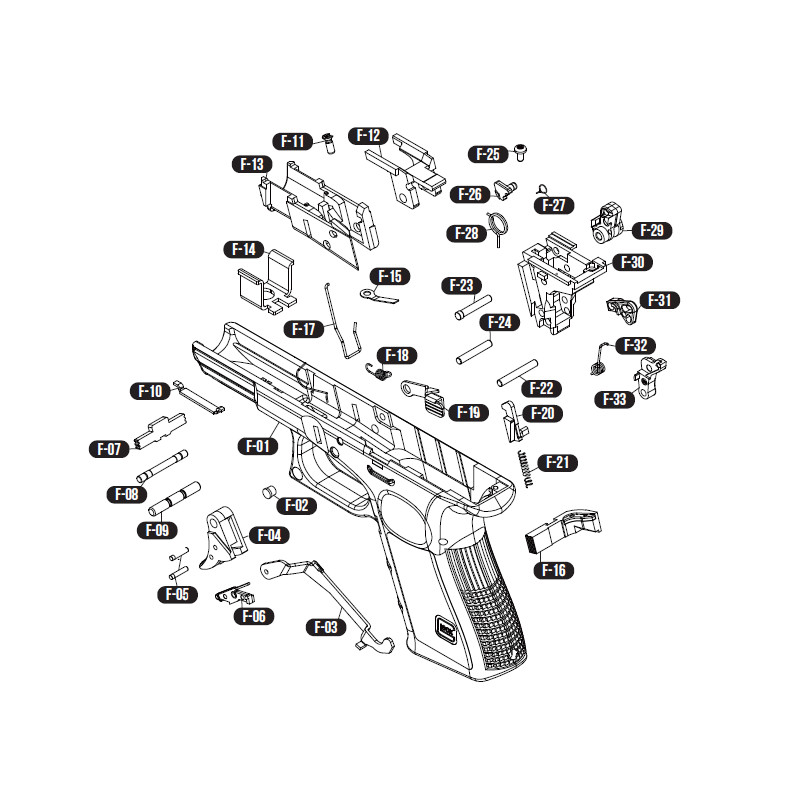 VFC Glock GBB Part: F-07 (340511,340510)