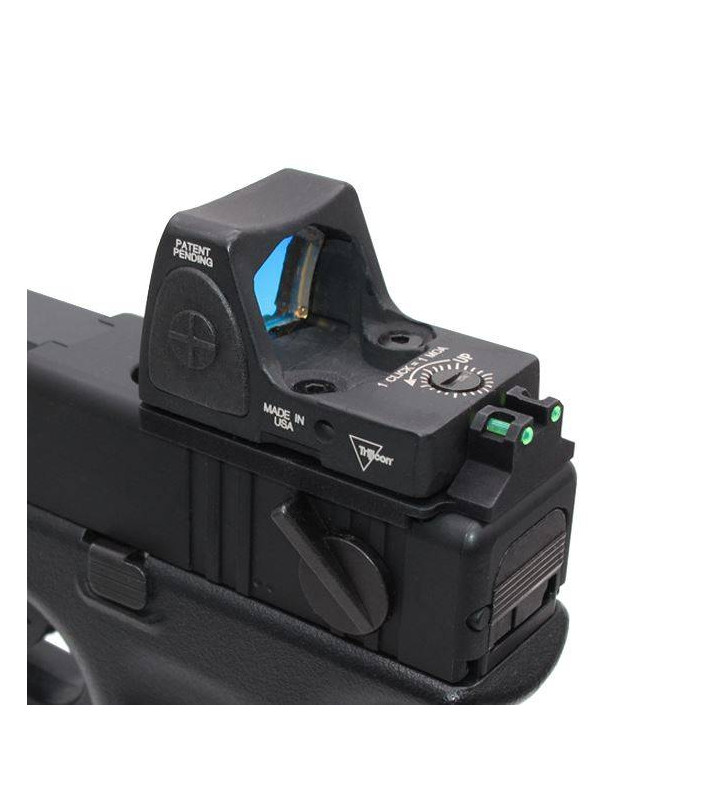 Wii Tech Glock CNC Alu RMR Fiber Optic High Rear Sight Marui